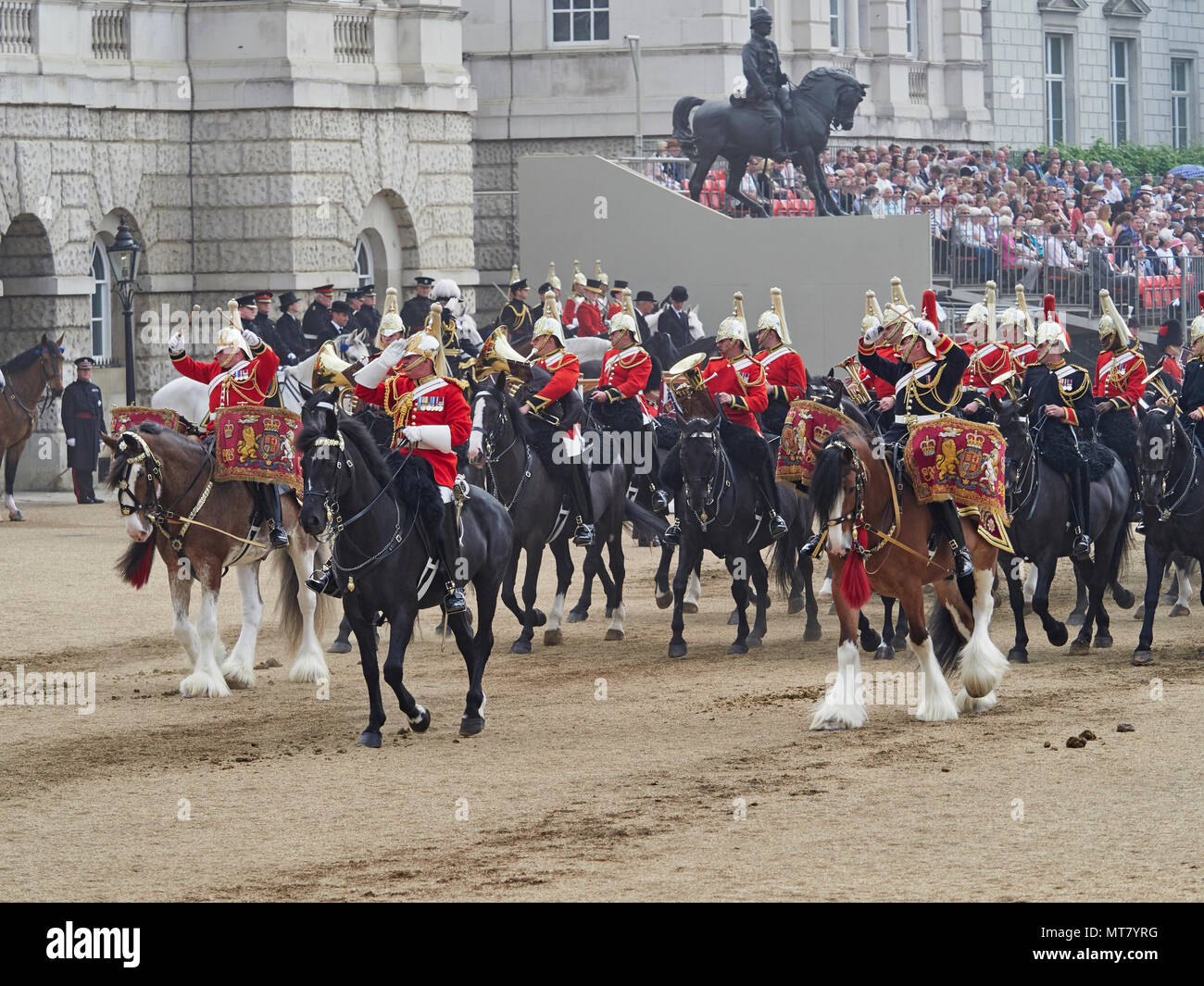 London the Major Generals Review in Horse Guards Parade a practice for ...