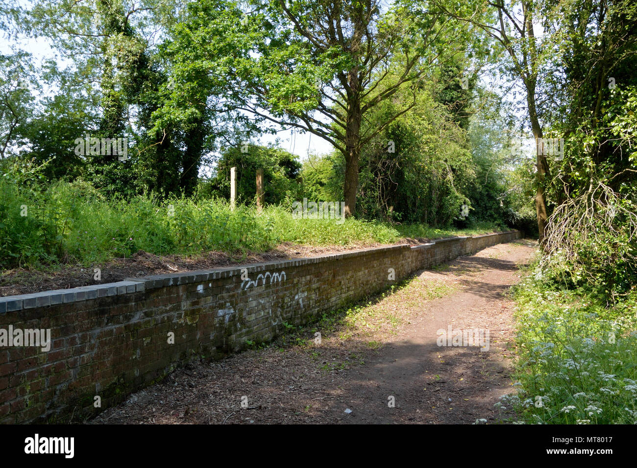 Hellesdon platform, on the old Midland and Great Northern railway, now ...