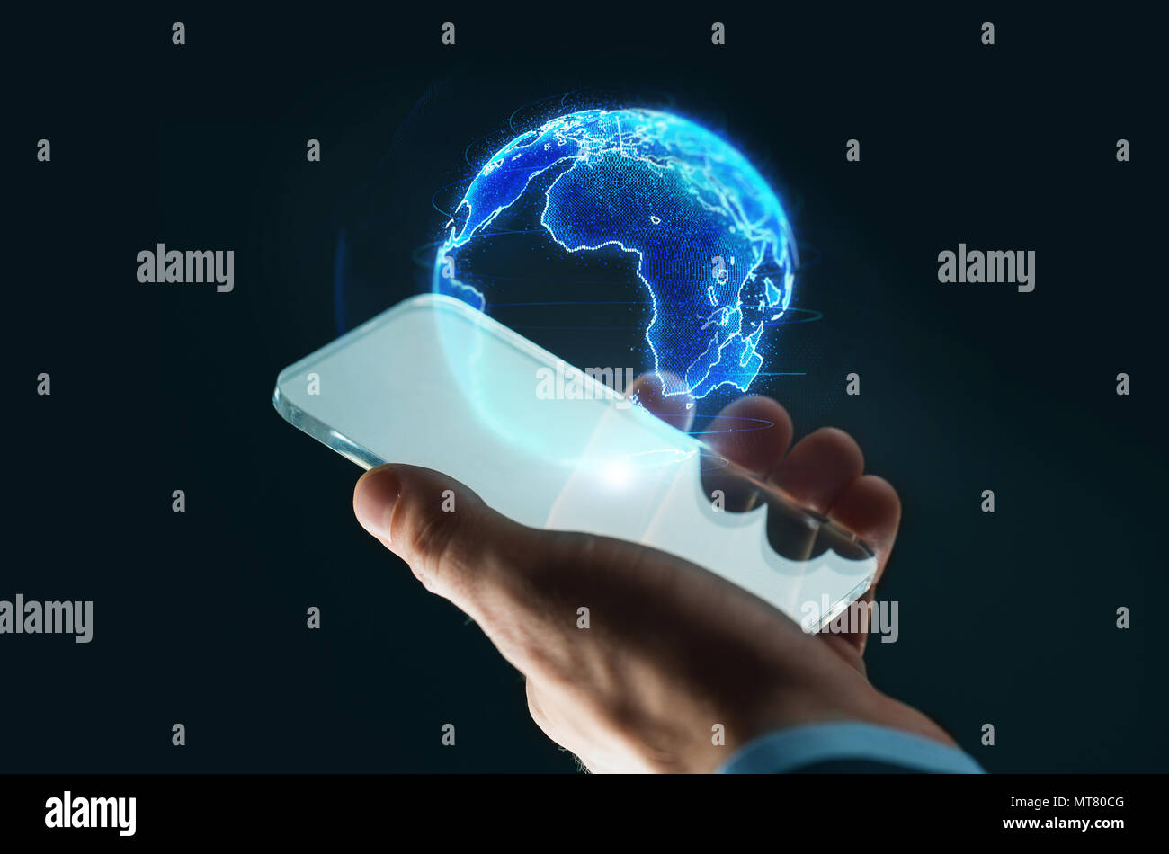 Earth hologram hi-res stock photography and images - Alamy