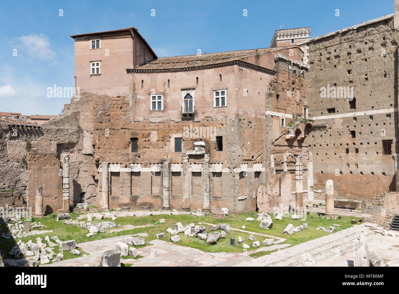 Horizontal picture of the ruins of old market from the ancient Roman ...