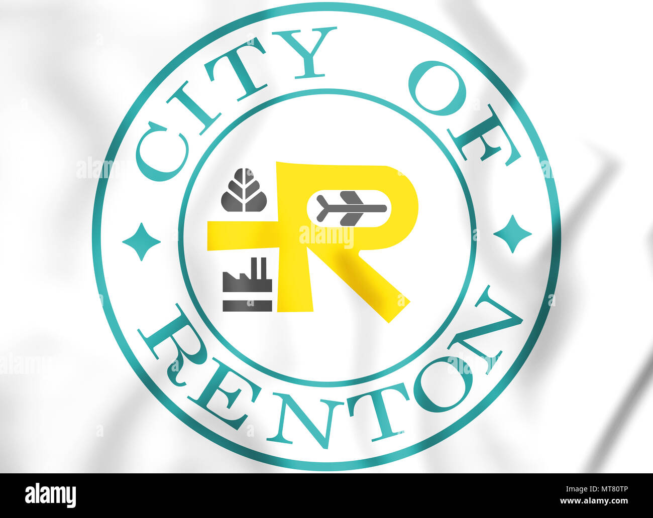 3D Seal of Renton (Washington State). 3D Illustration Stock Photo - Alamy