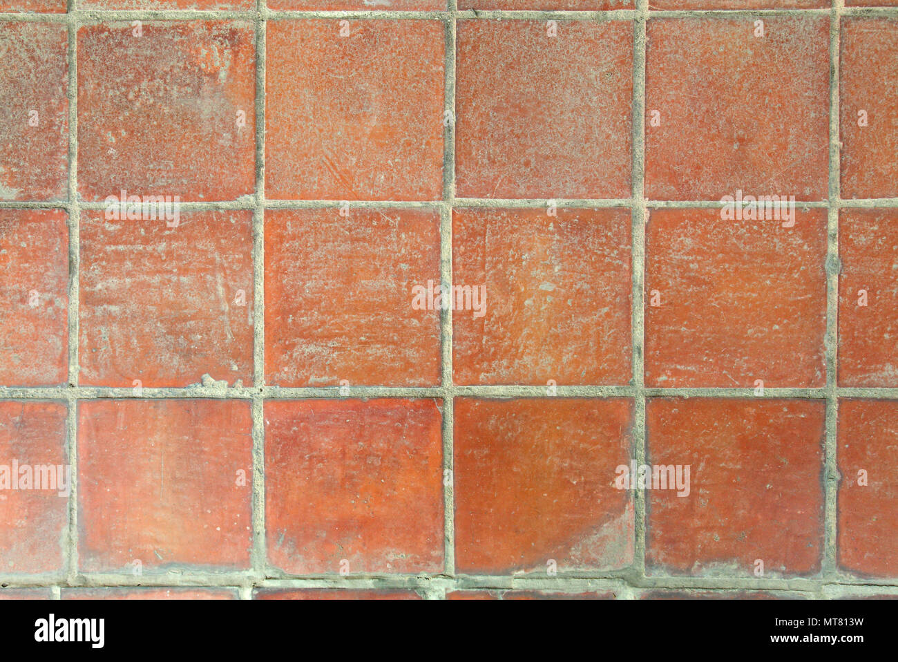Orange earthenware floor tile seamless background and texture Stock ...