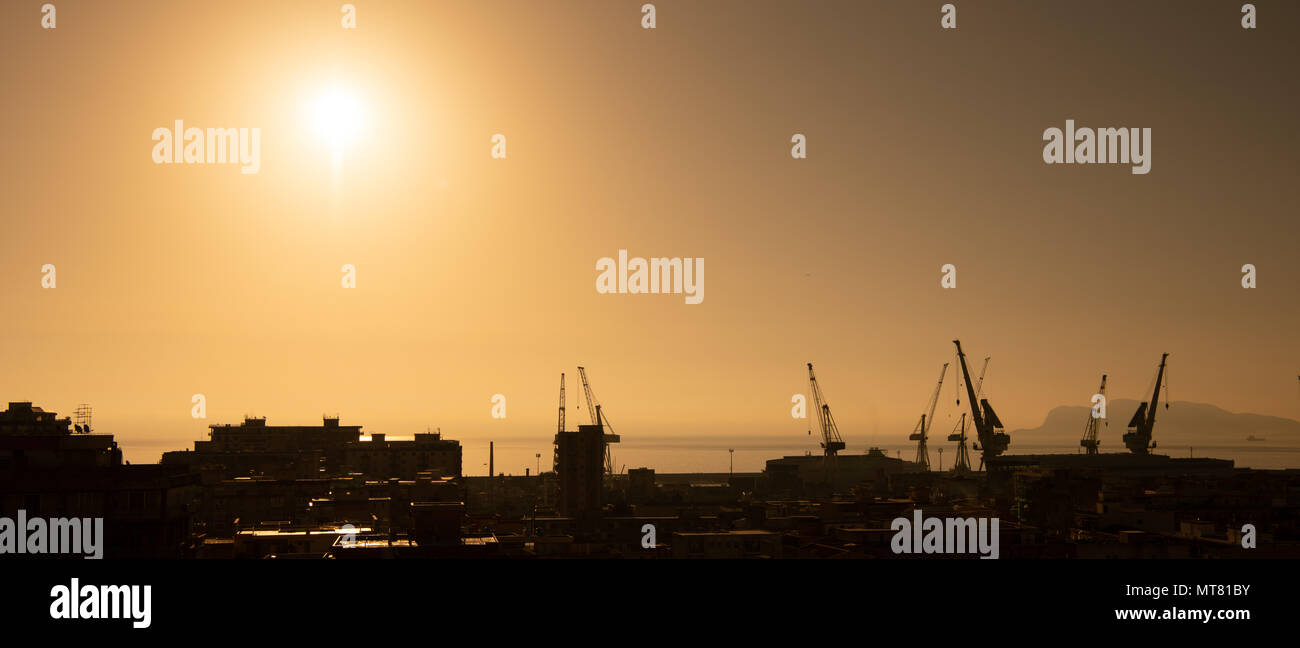 Palermo skyline sunset hi-res stock photography and images - Alamy