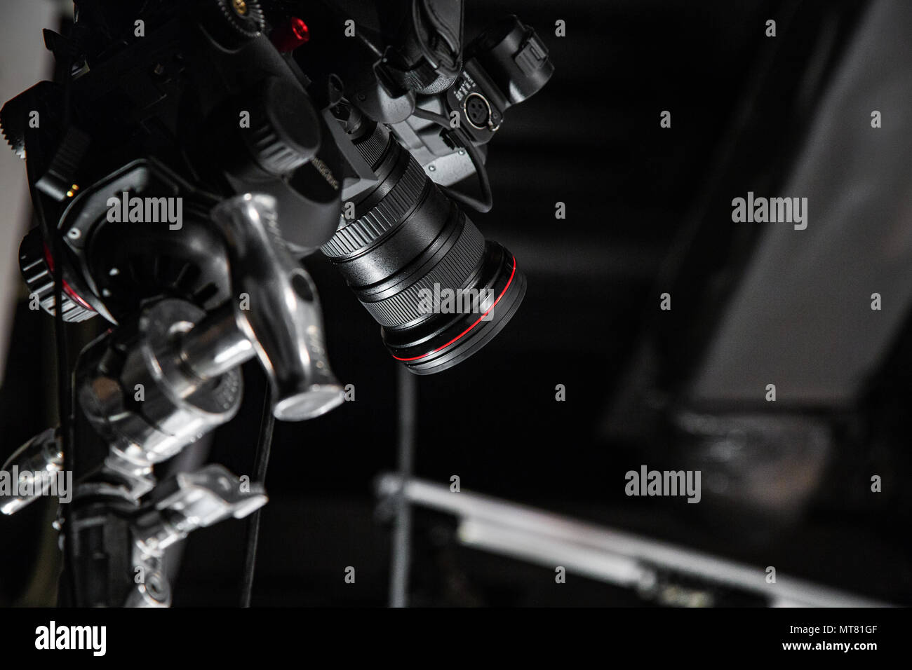 Behind the scenes of video production or video shooting Stock Photo - Alamy