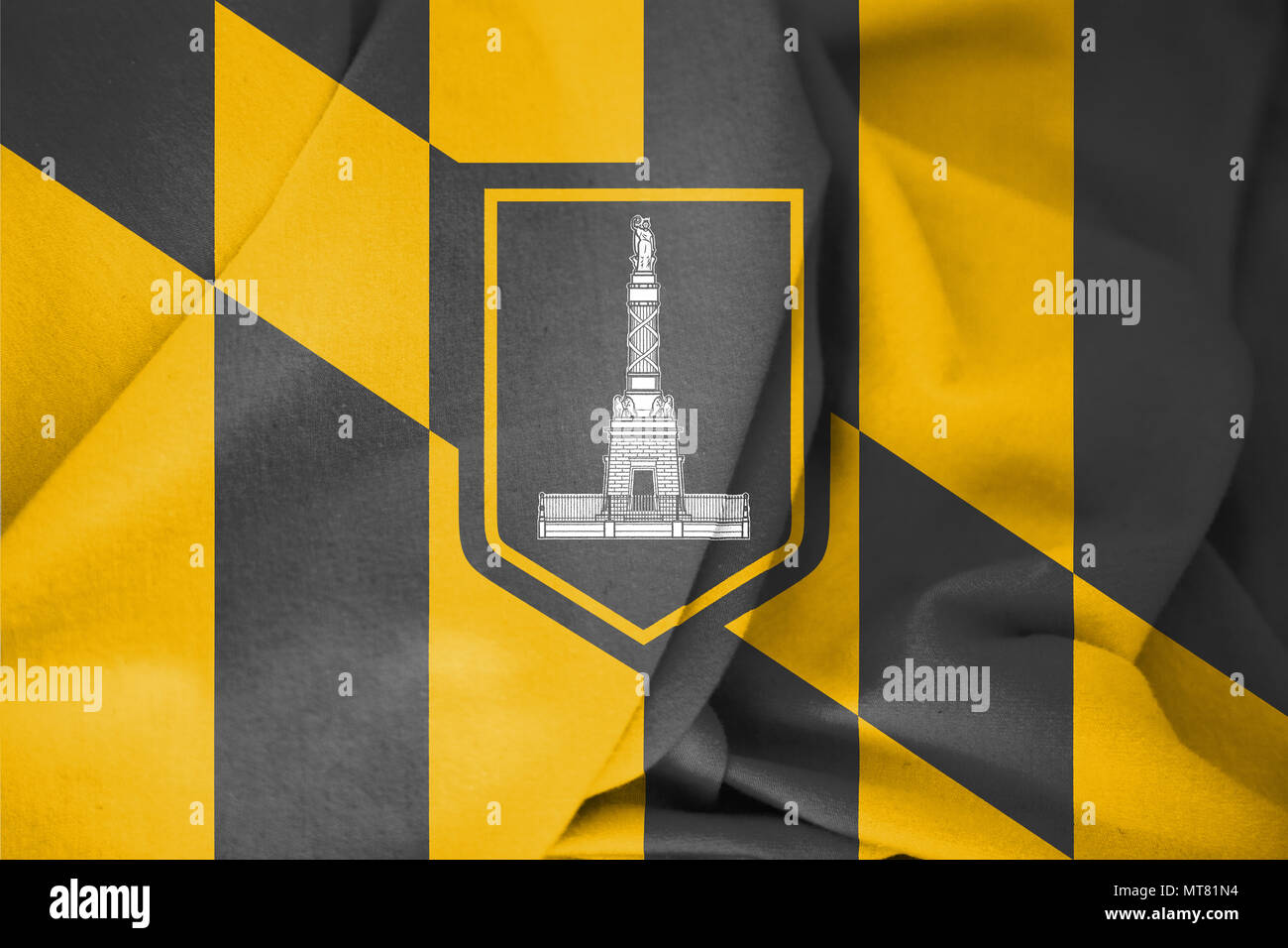 3D Flag of Baltimore (Maryland), USA. 3D Illustration Stock Photo - Alamy
