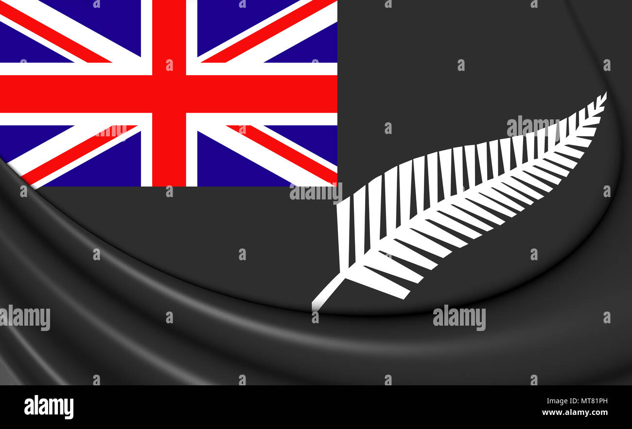 Silver fern flag hi-res stock photography and images - Alamy