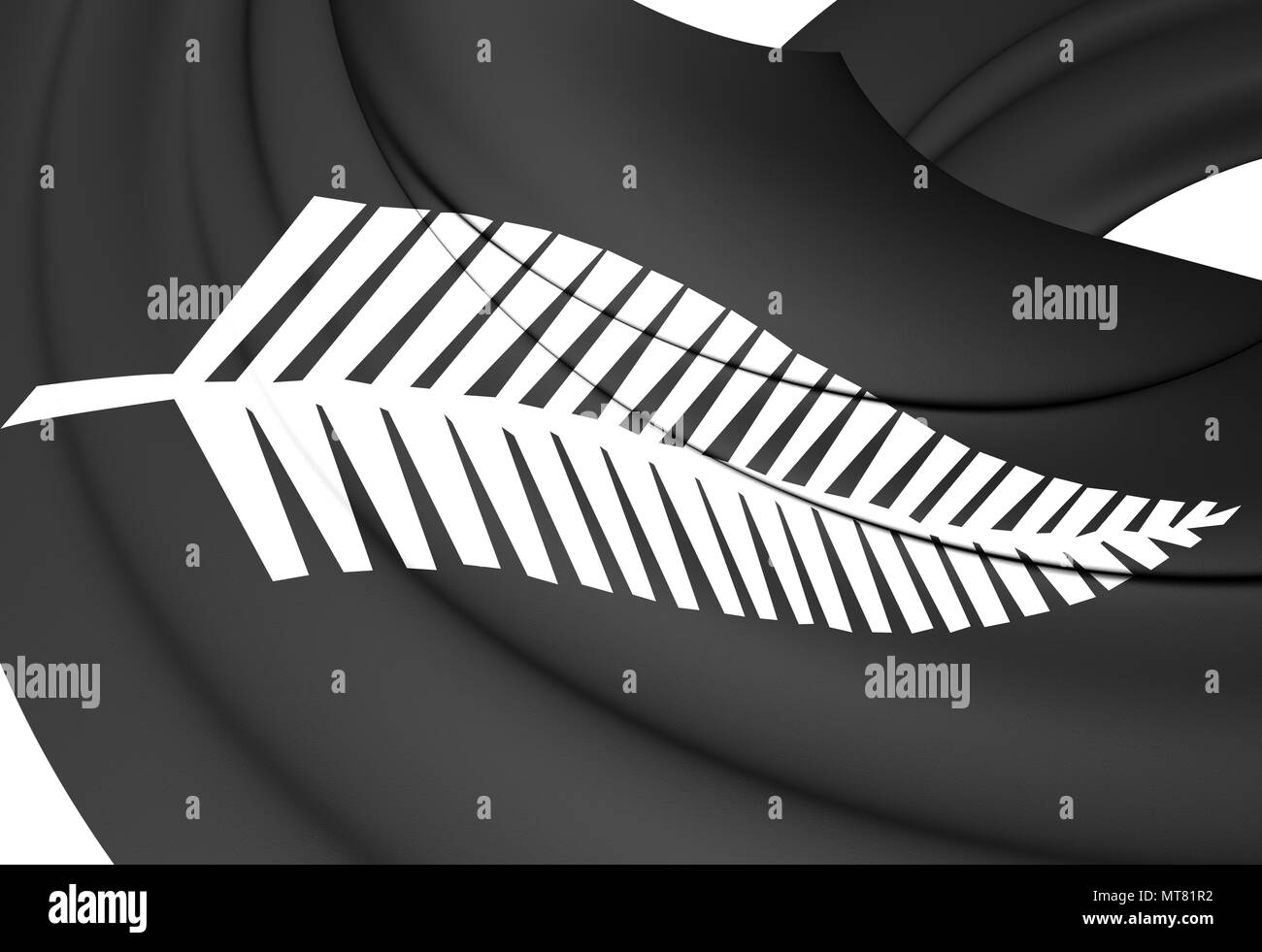 Silver fern flag hi-res stock photography and images - Alamy