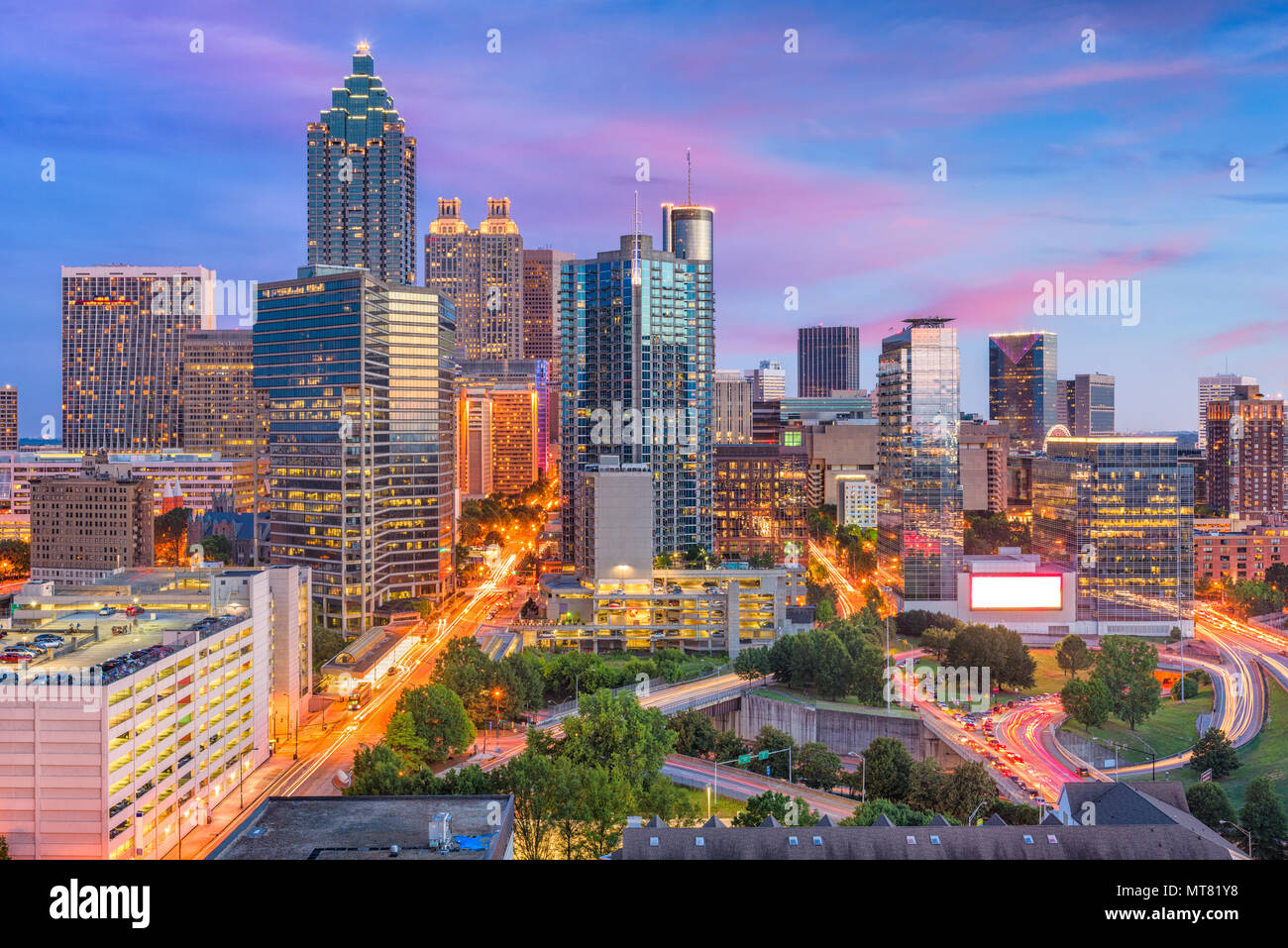 Aerial view atlanta city hi-res stock photography and images - Alamy