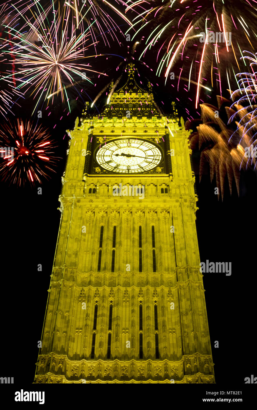 1988 HISTORICAL BIG BEN HOUSES OF PARLIAMENT LONDON ENGLAND UK Stock ...