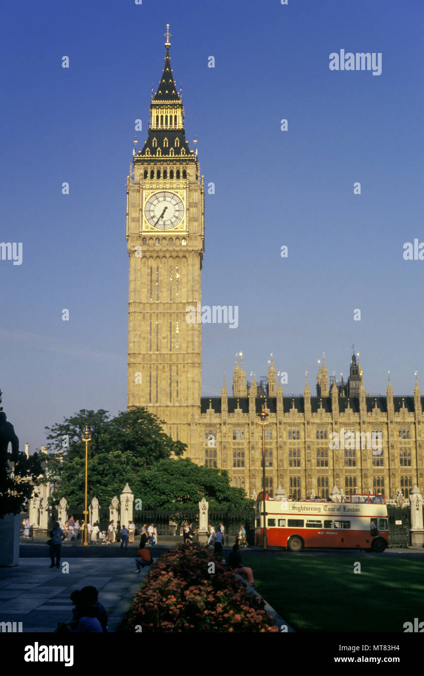 1988 HISTORICAL BIG BEN PARLIAMENT SQUARE LONDON ENGLAND UK Stock Photo ...