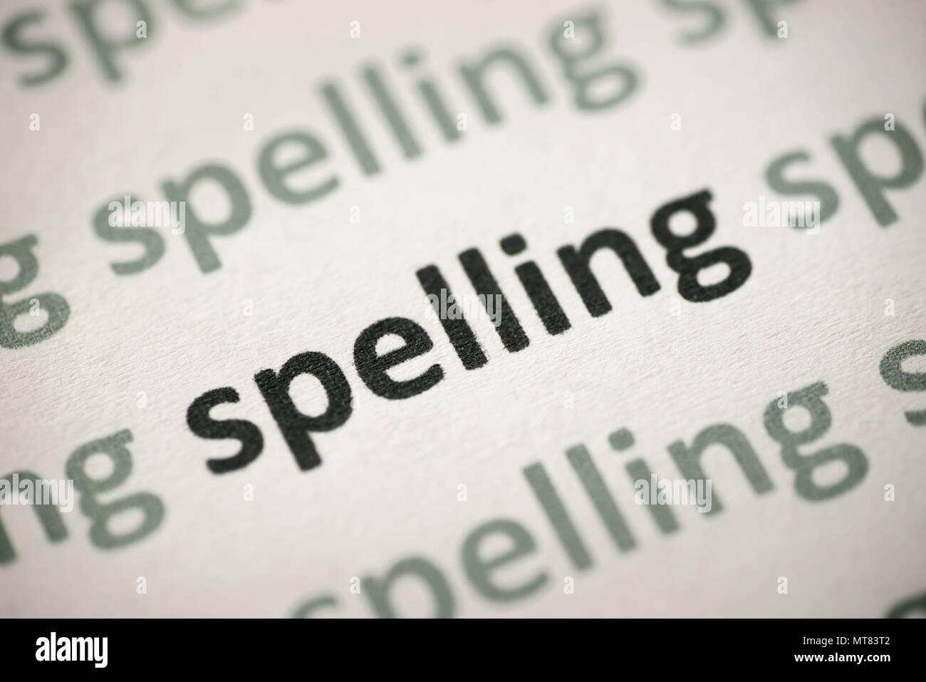English spelling hi-res stock photography and images - Alamy