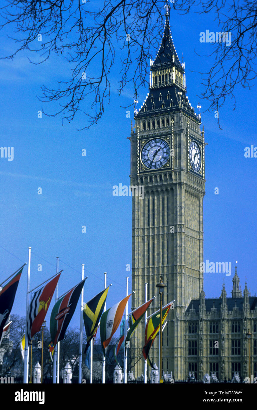 1988 HISTORICAL BIG BEN HOUSES OF PARLIAMENT PARLIAMENT SQUARE LONDON ...