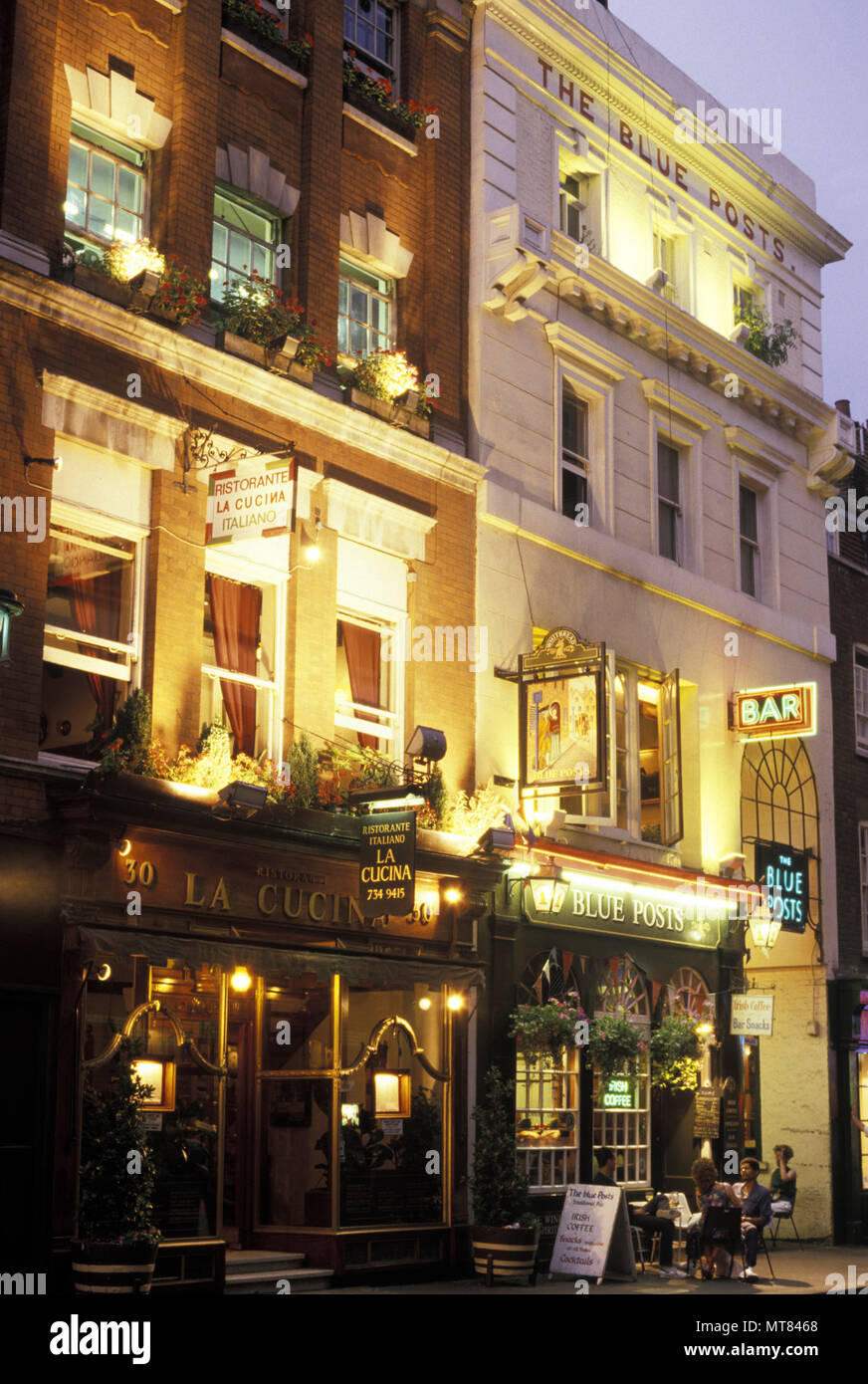 Soho london street 1980s hi-res stock photography and images - Alamy