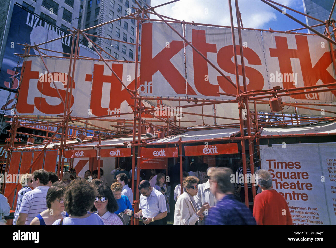 1988 Historical Tkts Discount Theatre Ticket Booth Times Square Midtown