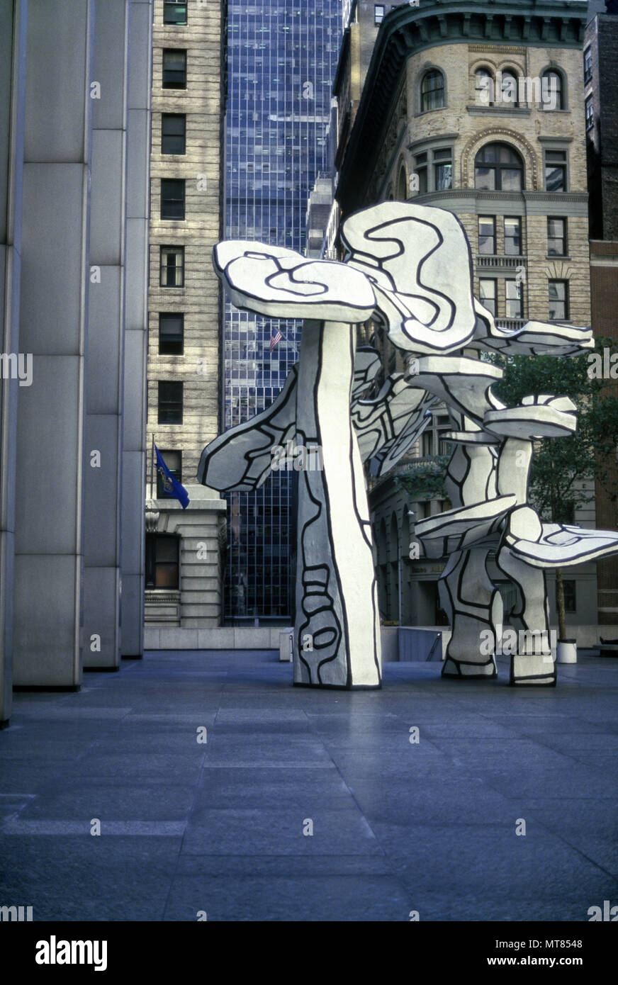 1988 HISTORICAL GROUP OF FOUR TREES SCULPTURE (©JEAN DUBUFFET 1972 ...