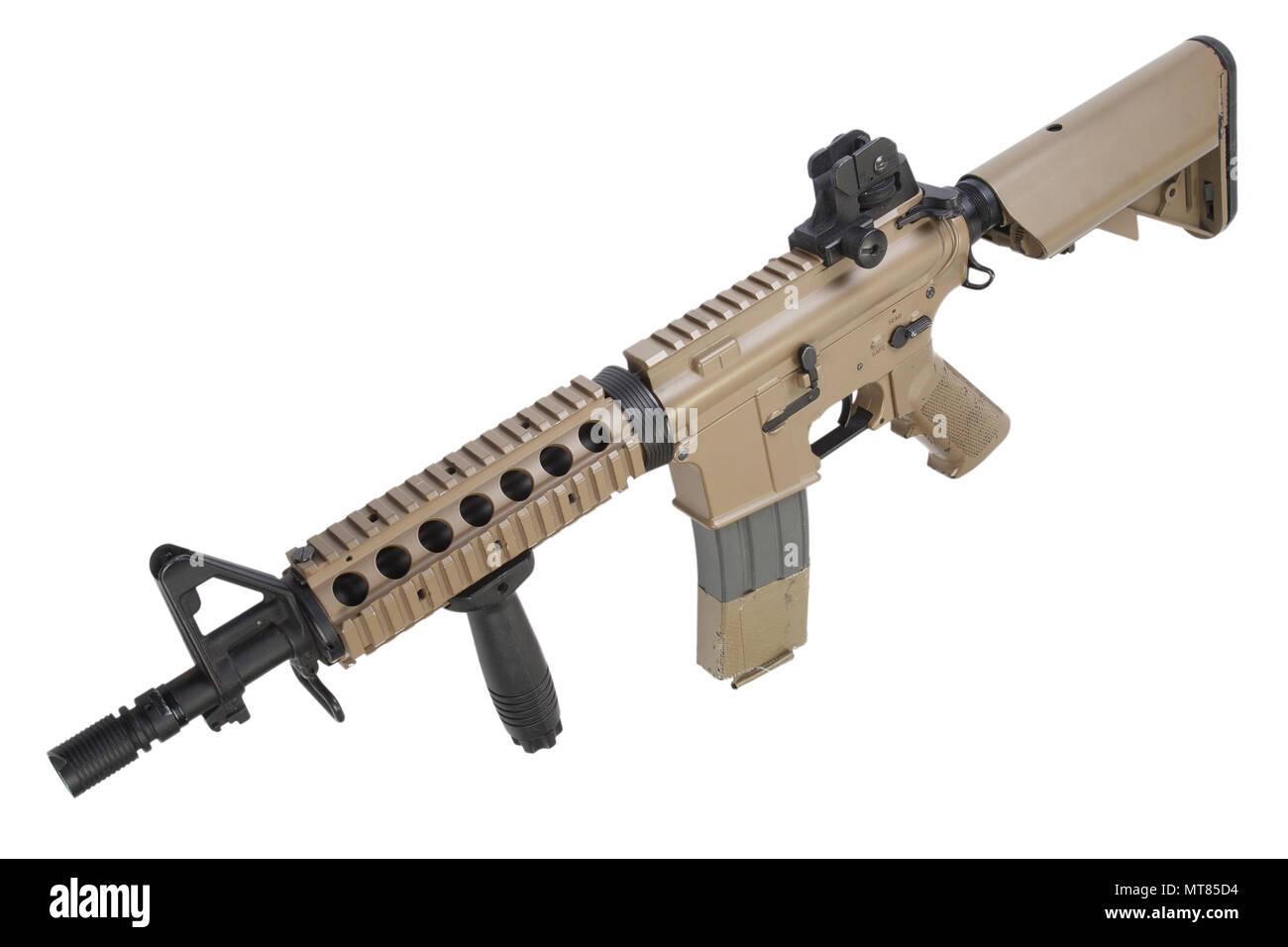 special forces carbine isolated on a white background Stock Photo - Alamy