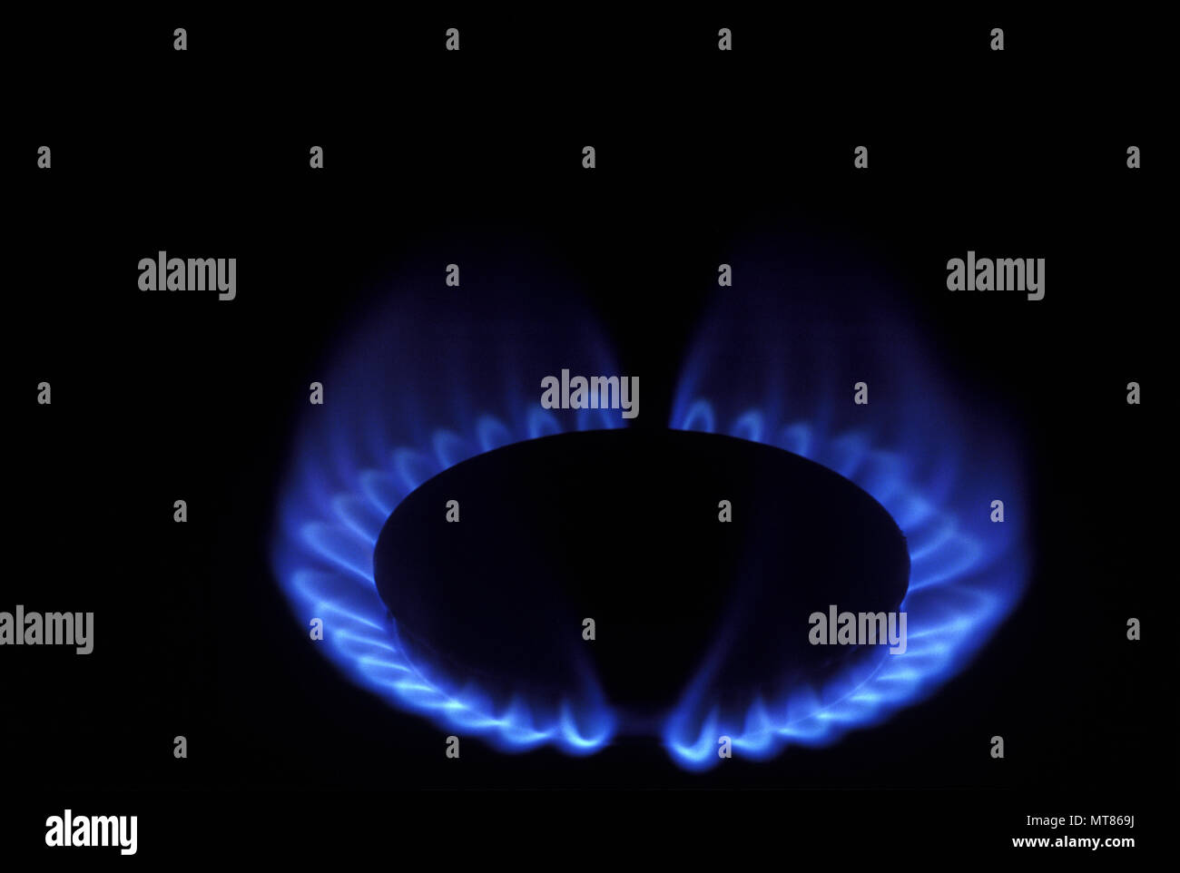 1988 HISTORICAL GAS RANGE BURNER RING FLAME Stock Photo - Alamy