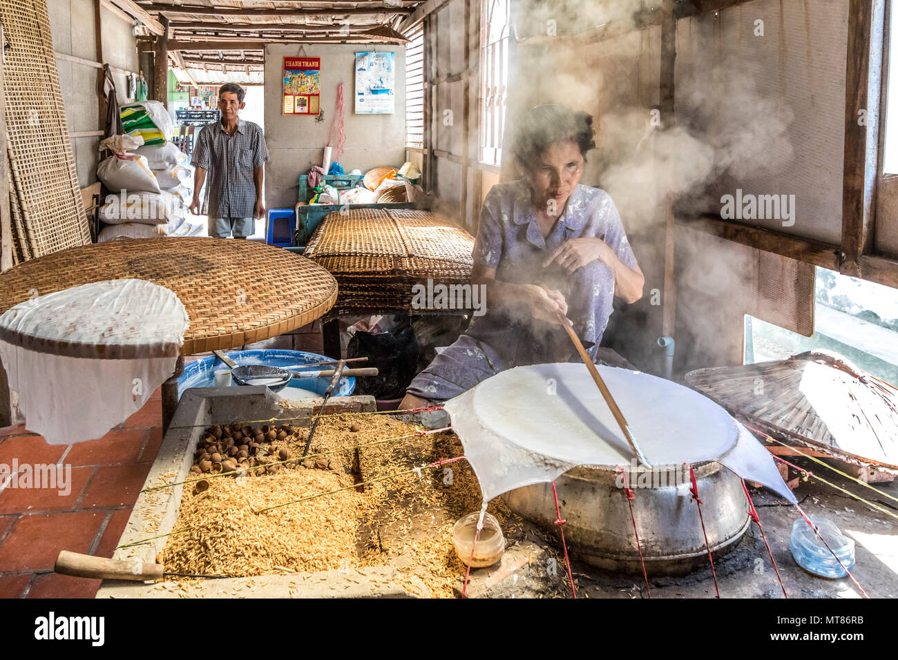Small chocolate factory in the Mekong Delta Vietnam Stock Photo - Alamy