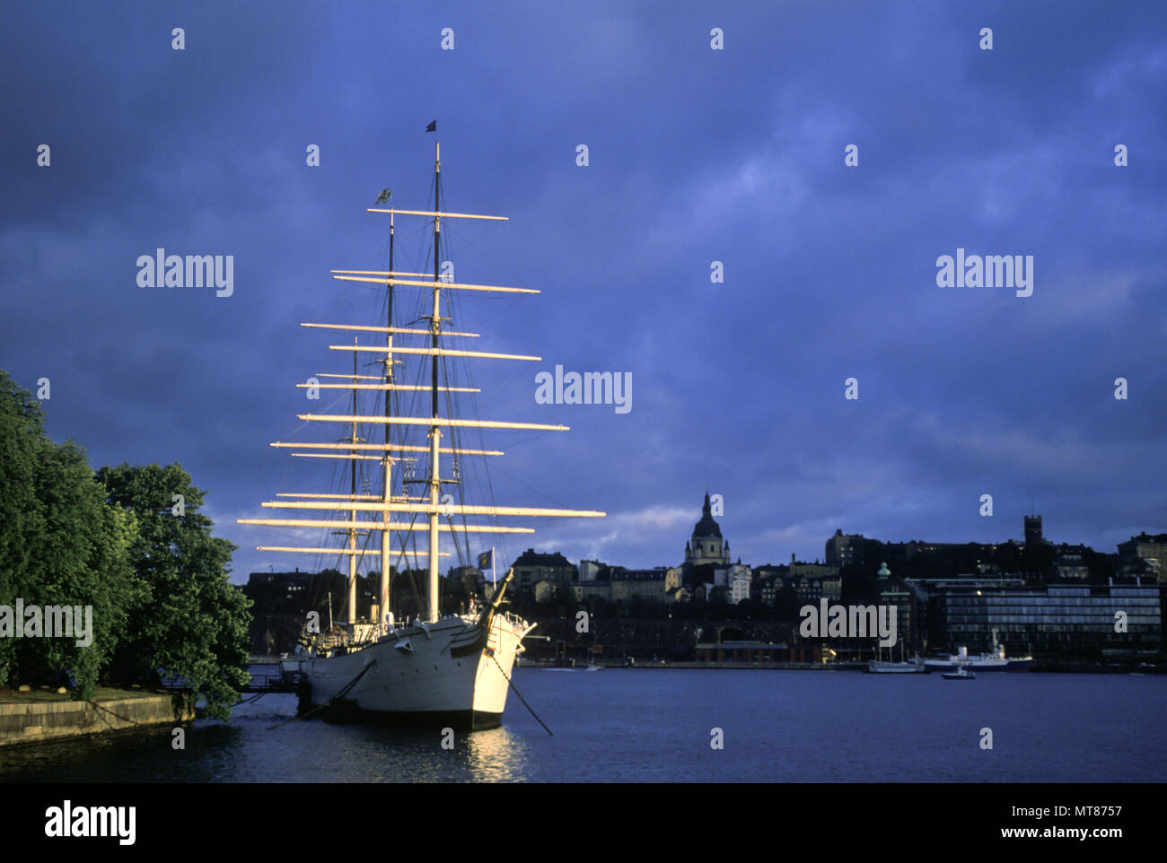 1988 HISTORICAL CHAPMAN TALL SHIP SKEPPSHOLMEN ISLAND STOCKHOLM SWEDEN ...