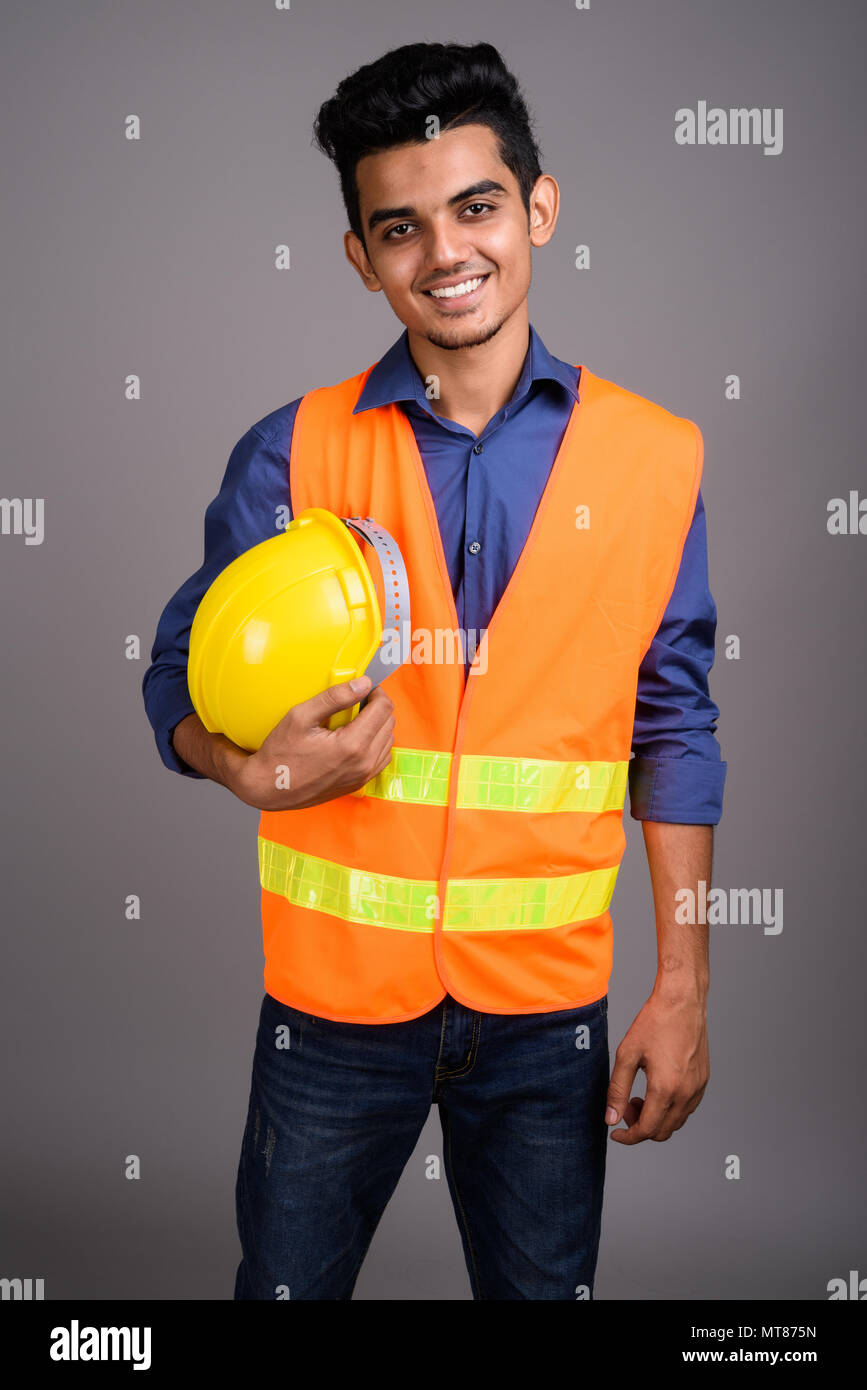 Happy indian worker hi-res stock photography and images - Alamy