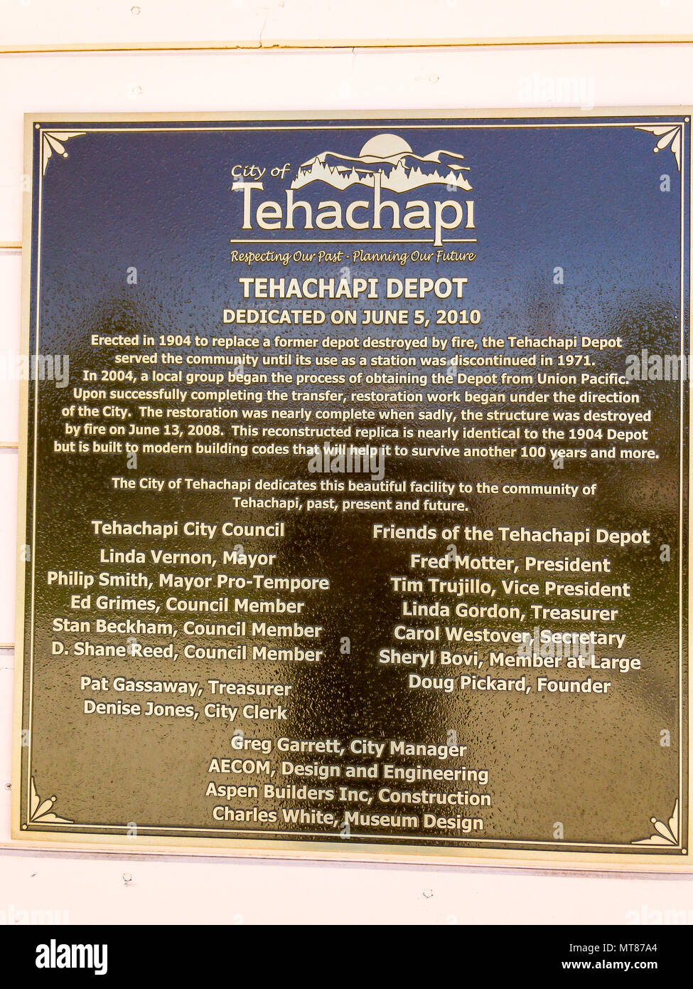 Stock Photo - Tehachapi Railroad Depot, Tehachapi, California, United ...