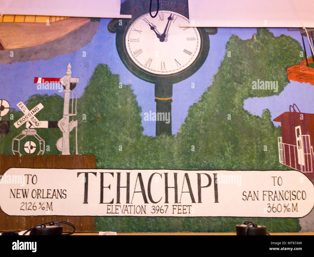 Stock Photo - Tehachapi Railroad Depot, Tehachapi, California, United ...