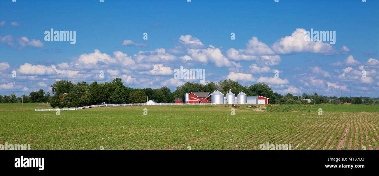 Iconic rural scenes of Midwest USA farm landscapes Stock Photo - Alamy