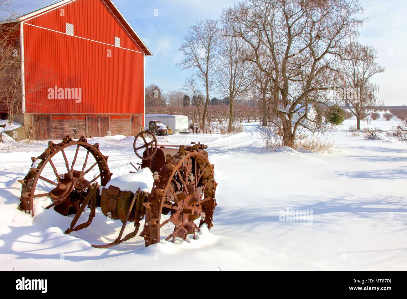 Iconic rural scenes of Midwest USA farm landscapes Stock Photo - Alamy