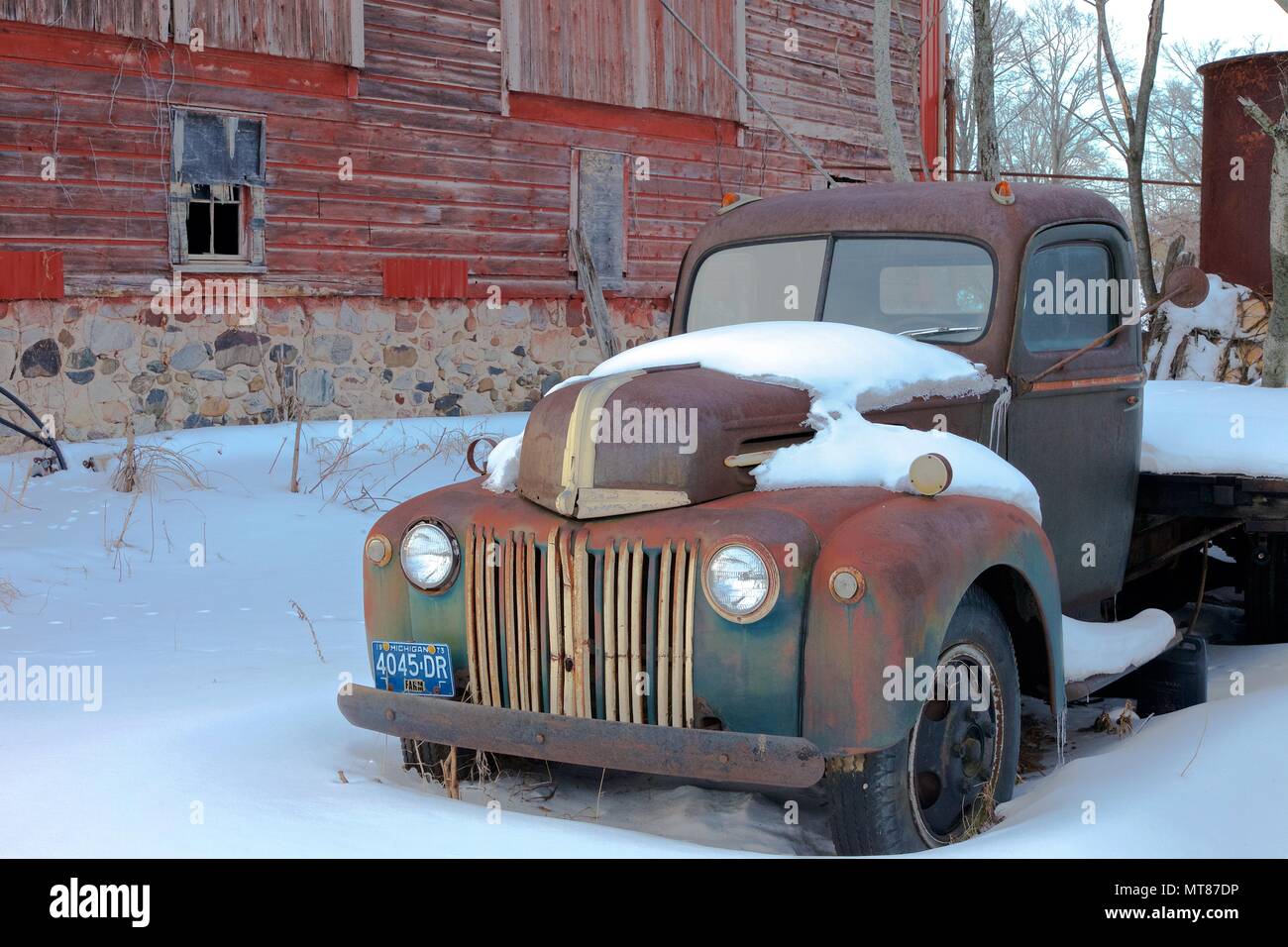 Iconic rural scenes of Midwest USA farm landscapes Stock Photo - Alamy
