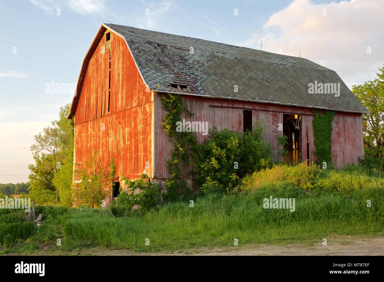 Iconic rural scenes of Midwest USA farm landscapes Stock Photo - Alamy