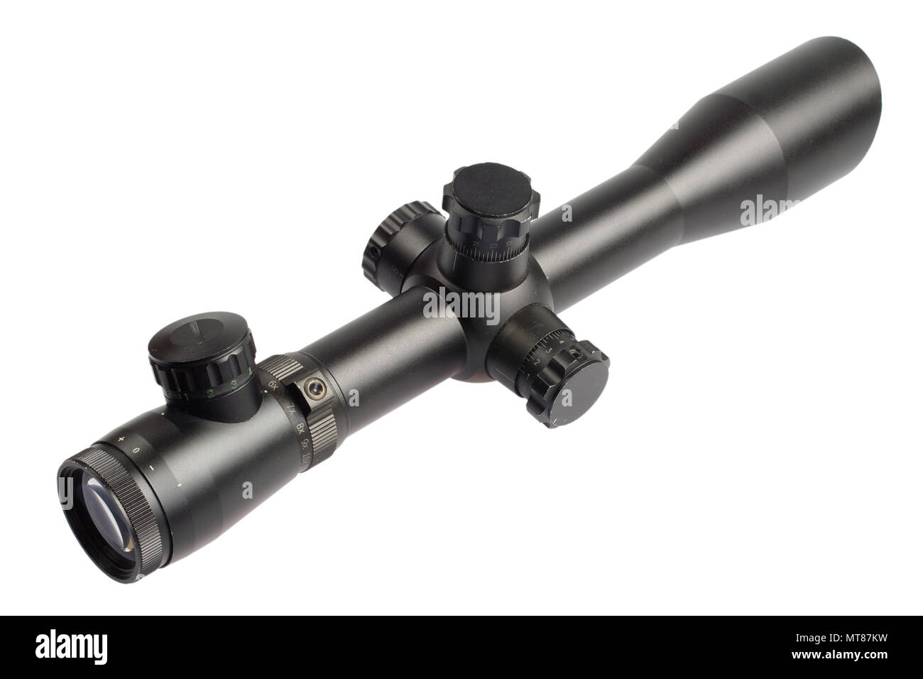 sniper scope isolated on white Stock Photo - Alamy