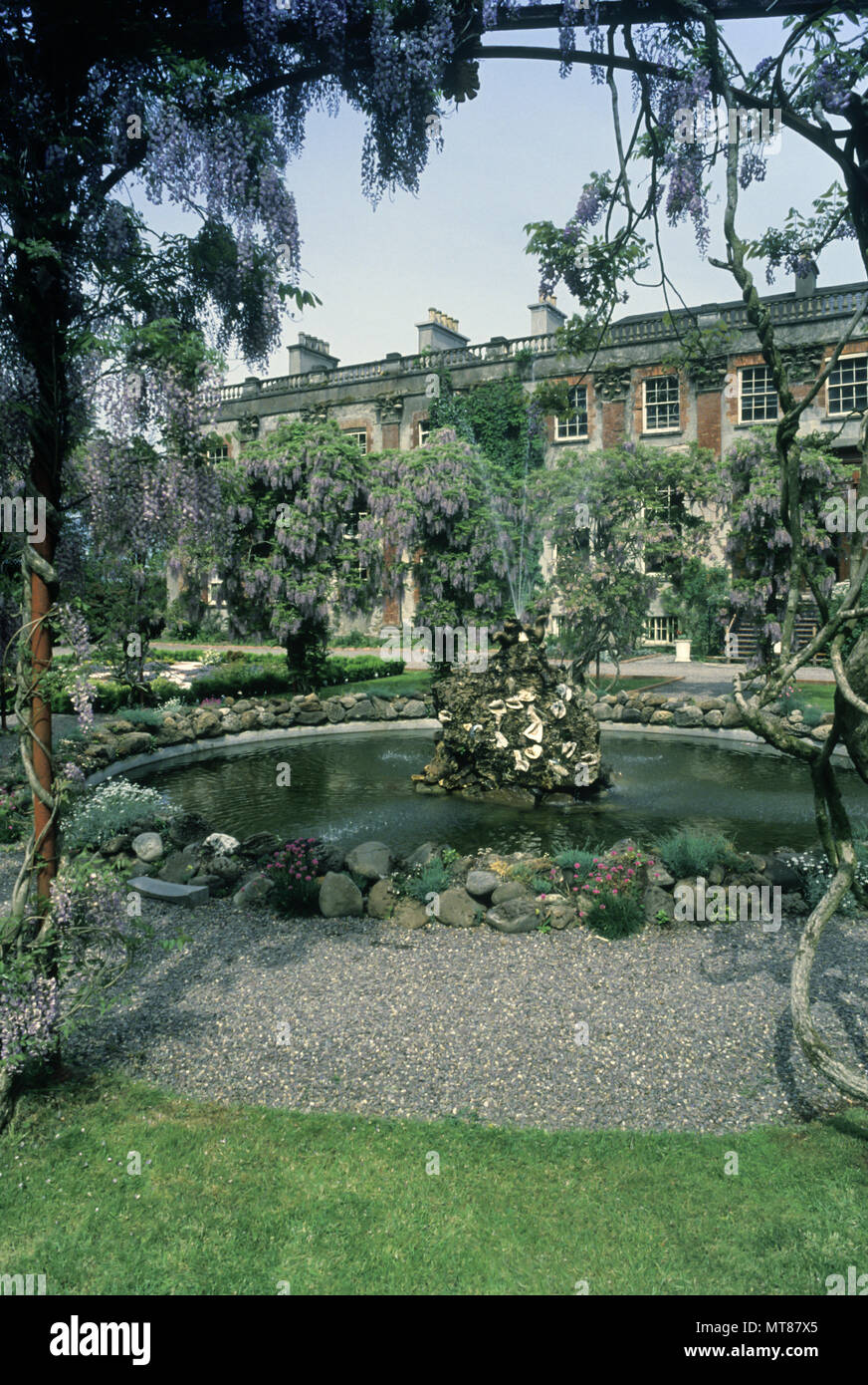 1990 HISTORICAL FOUNTAIN FORMAL GARDENS BANTRY HOUSE COUNTY CORK ...