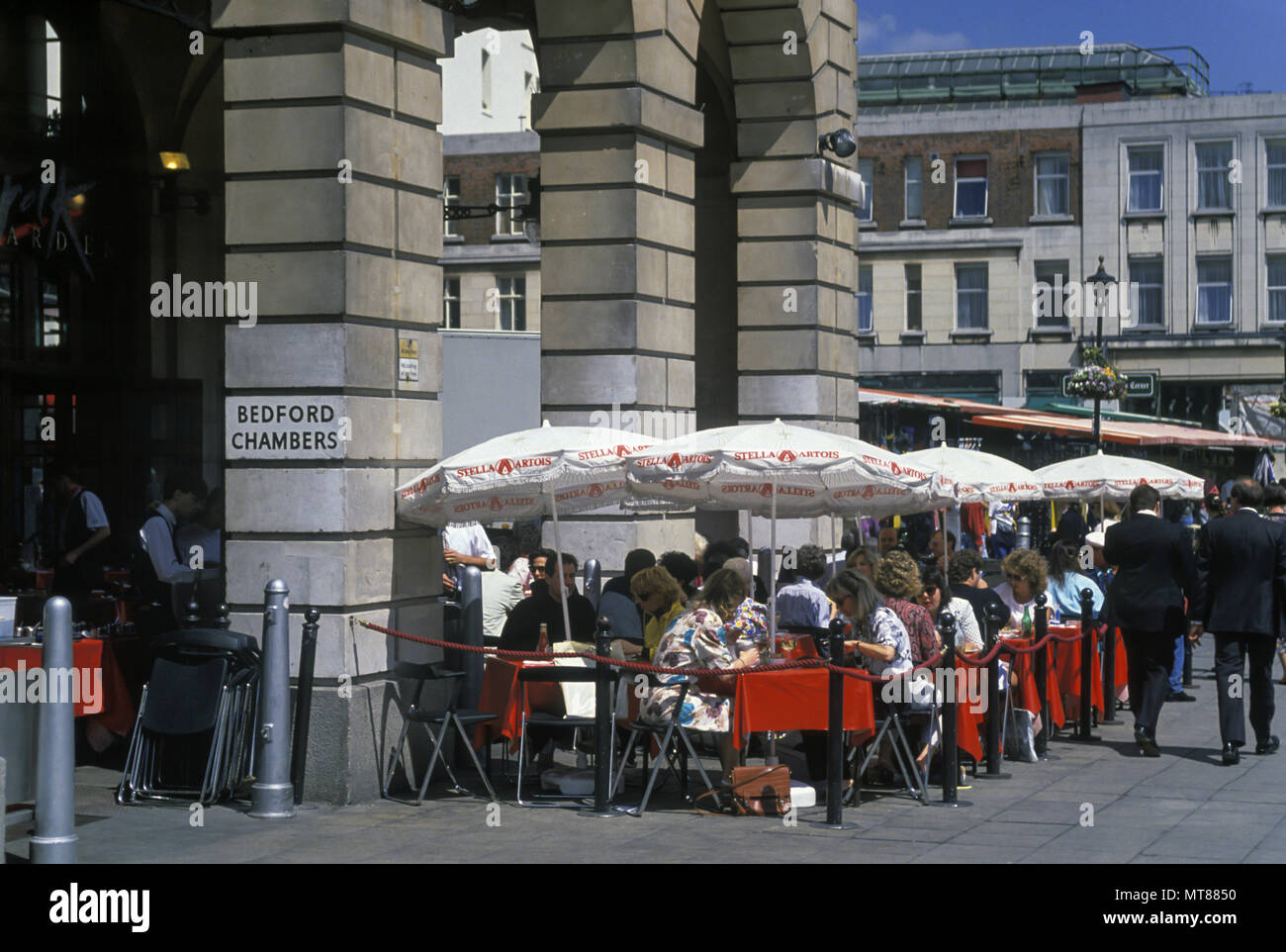 1990 HISTORICAL OUTDOOR SIDEWALK CAFE COVENT GARDEN LONDON ENGLAND UK ...