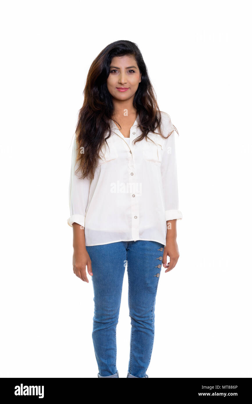 Woman standing portrait isolated hi-res stock photography and images ...