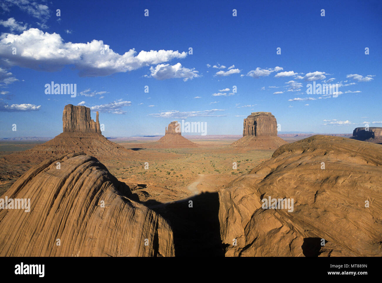 1990 HISTORICAL ANSEL ADAMS ROCKS LOOKOUT MITTENS BUTTES MONUMENT ...