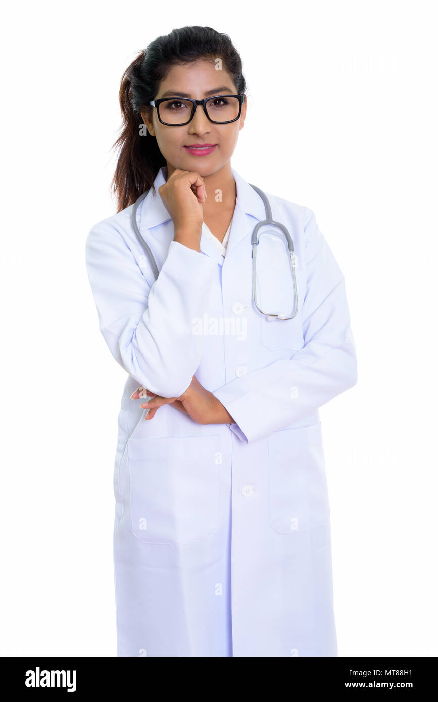 Young doctor standing thinking hi-res stock photography and images - Alamy