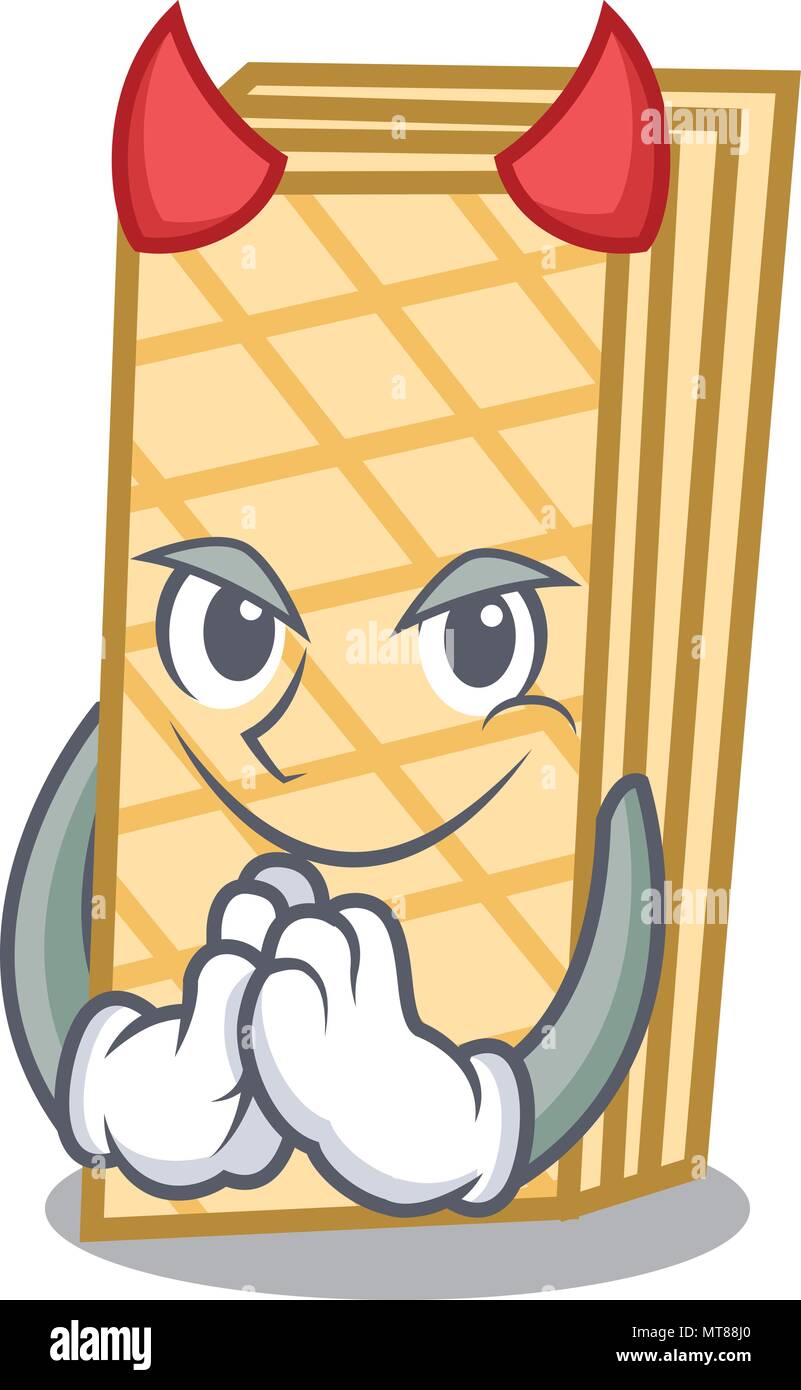 Devil waffle mascot cartoon style Stock Vector Image & Art - Alamy