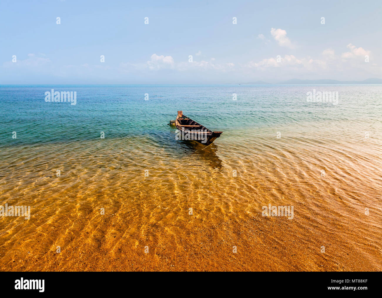 Fishing boat. Seascape Stock Photo - Alamy