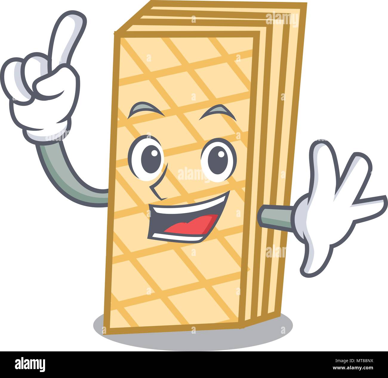 Finger waffle mascot cartoon style Stock Vector Image & Art - Alamy