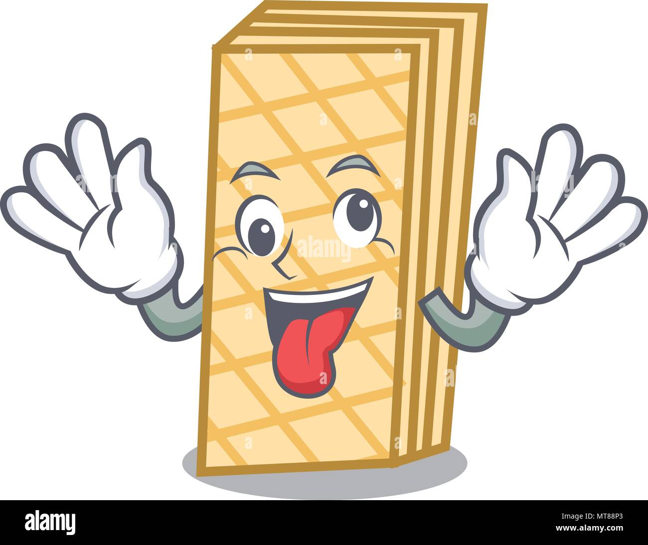 Crazy waffle mascot cartoon style Stock Vector Image & Art - Alamy