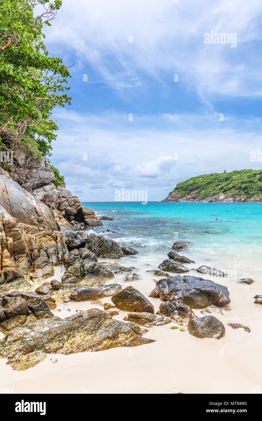 Turquoise waves of the Andaman Sea. Koh Racha. Thailand Stock Photo - Alamy
