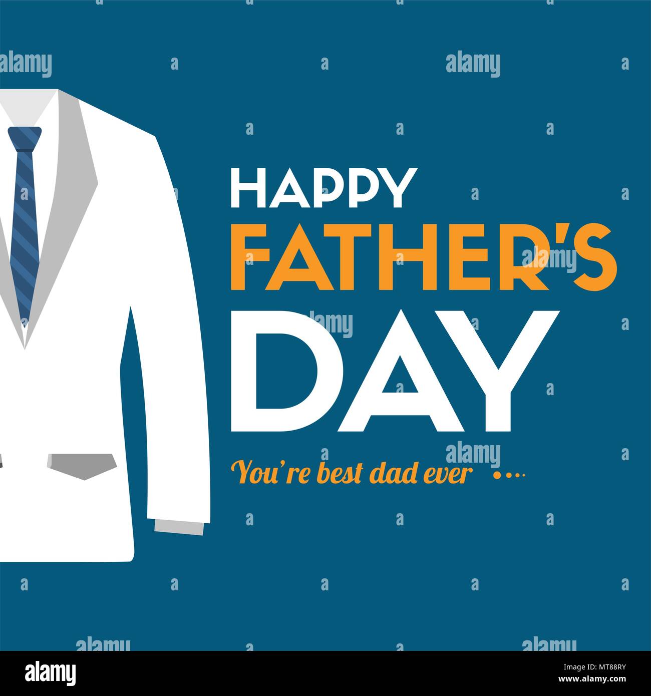 Father day greeting card background blue Stock Vector Image & Art - Alamy