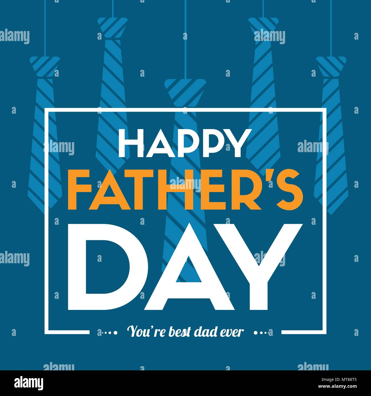 Father day greeting card background blue Stock Vector Image & Art - Alamy