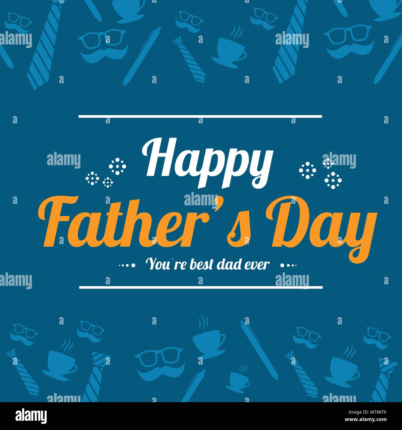 Father day greeting card background blue Stock Vector Image & Art - Alamy