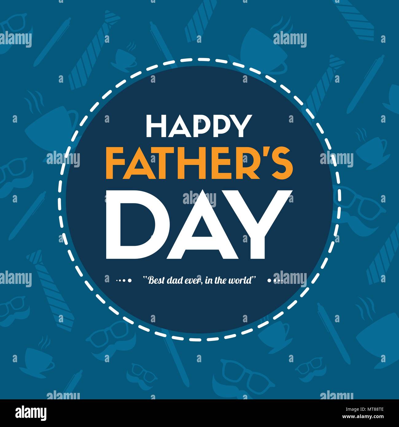Father day greeting card background blue Stock Vector Image & Art - Alamy