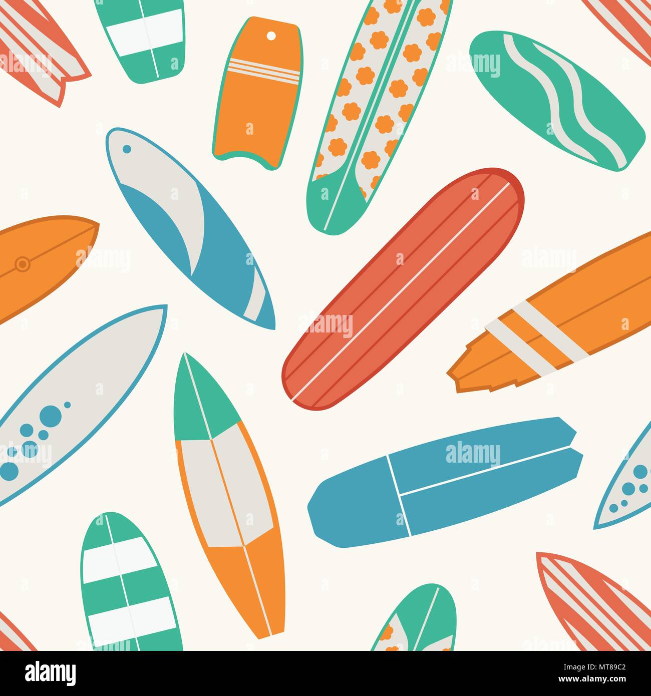 Surfing Seamless Pattern with Surfboards Stock Vector Image & Art - Alamy