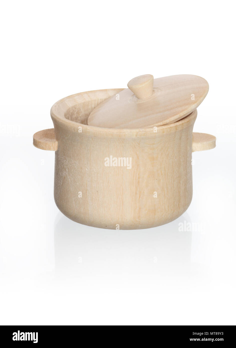 Small wooden pan isolated on white background with clipping path Stock ...