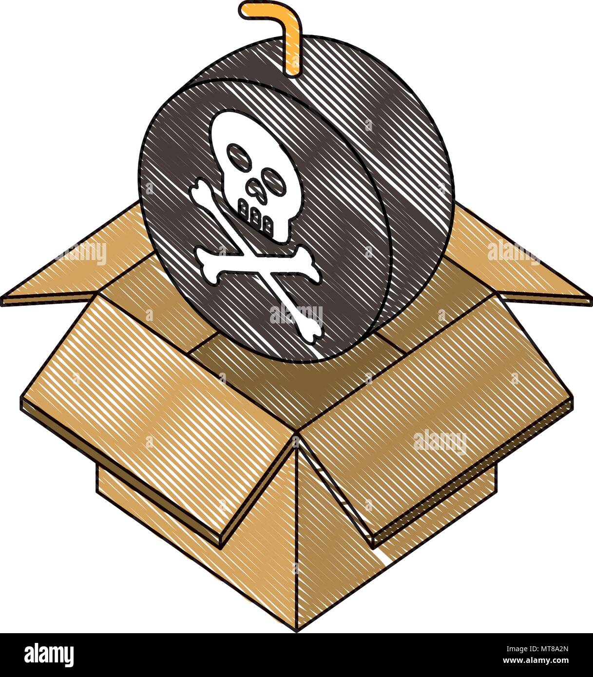 Skeleton box Stock Vector Images - Alamy