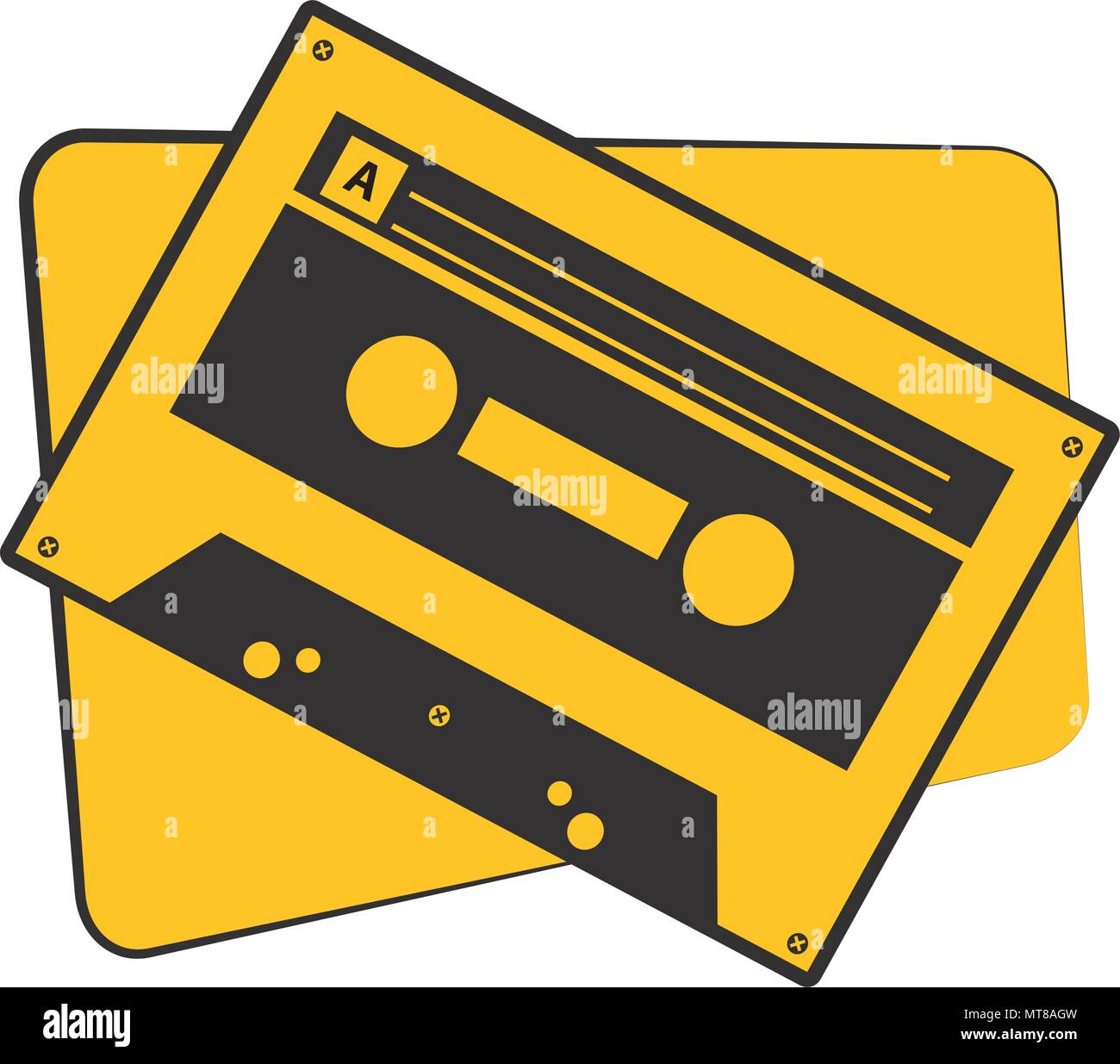 cassette music retro style Stock Vector Image & Art - Alamy
