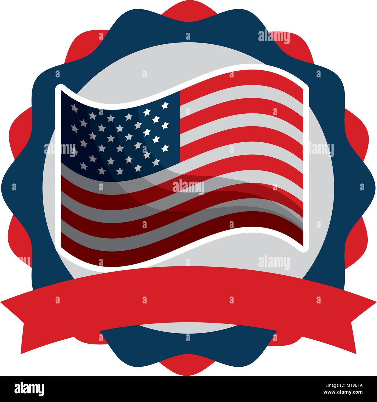 Federal ribbon Stock Vector Images - Alamy